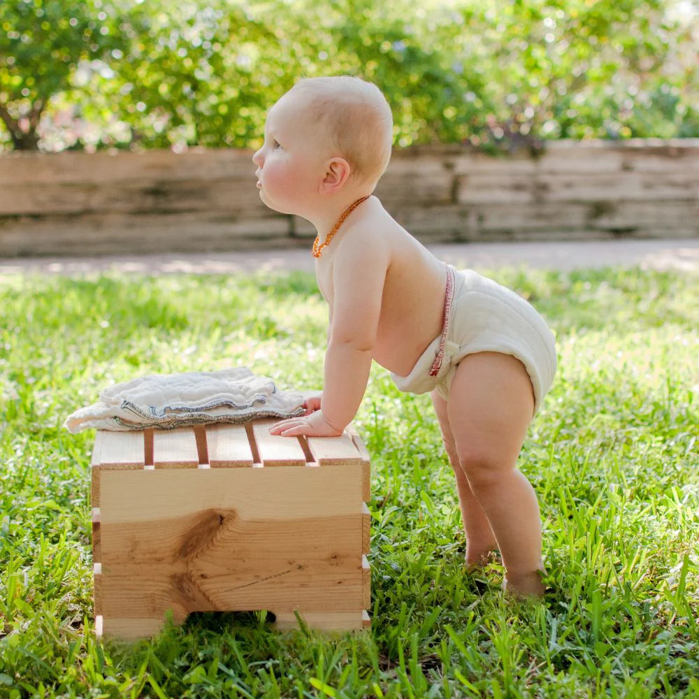 Geffen Baby Organic Cotton Cloth Prefolds – Baby Blossom Australia